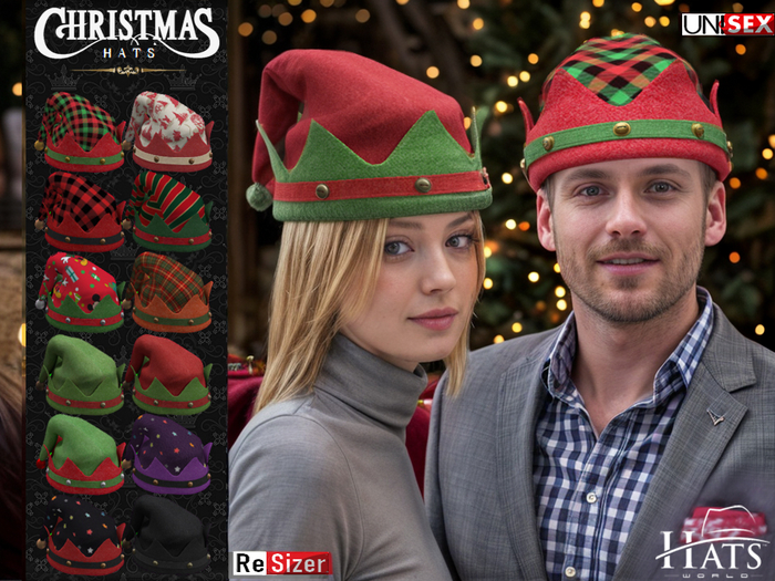 Second Life Marketplace - [HW] THE PREMIUM ELF BEANIE HATS